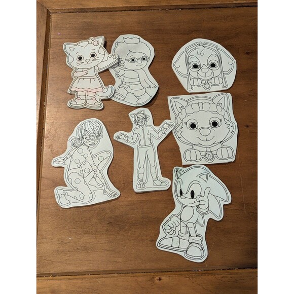 Handmade | Toys | Reusable Coloring Dolls Pals Daniel Tigers ...